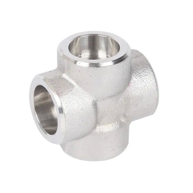 1/2'' Cross Forged 4 Way Pipe Connector ANSI Pipe Fittings Cross Pipe ...