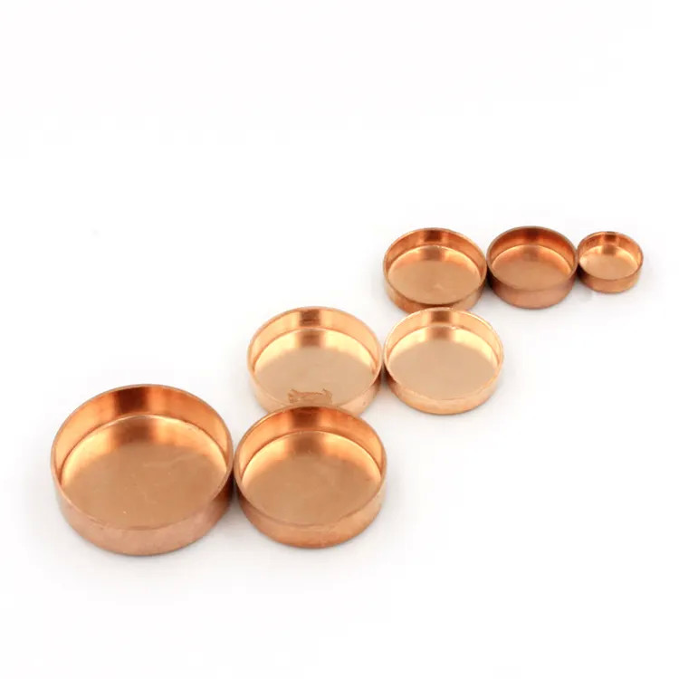 Plumbing / Round Pipe Copper End Caps / Cap Fittings For Air Condition ...