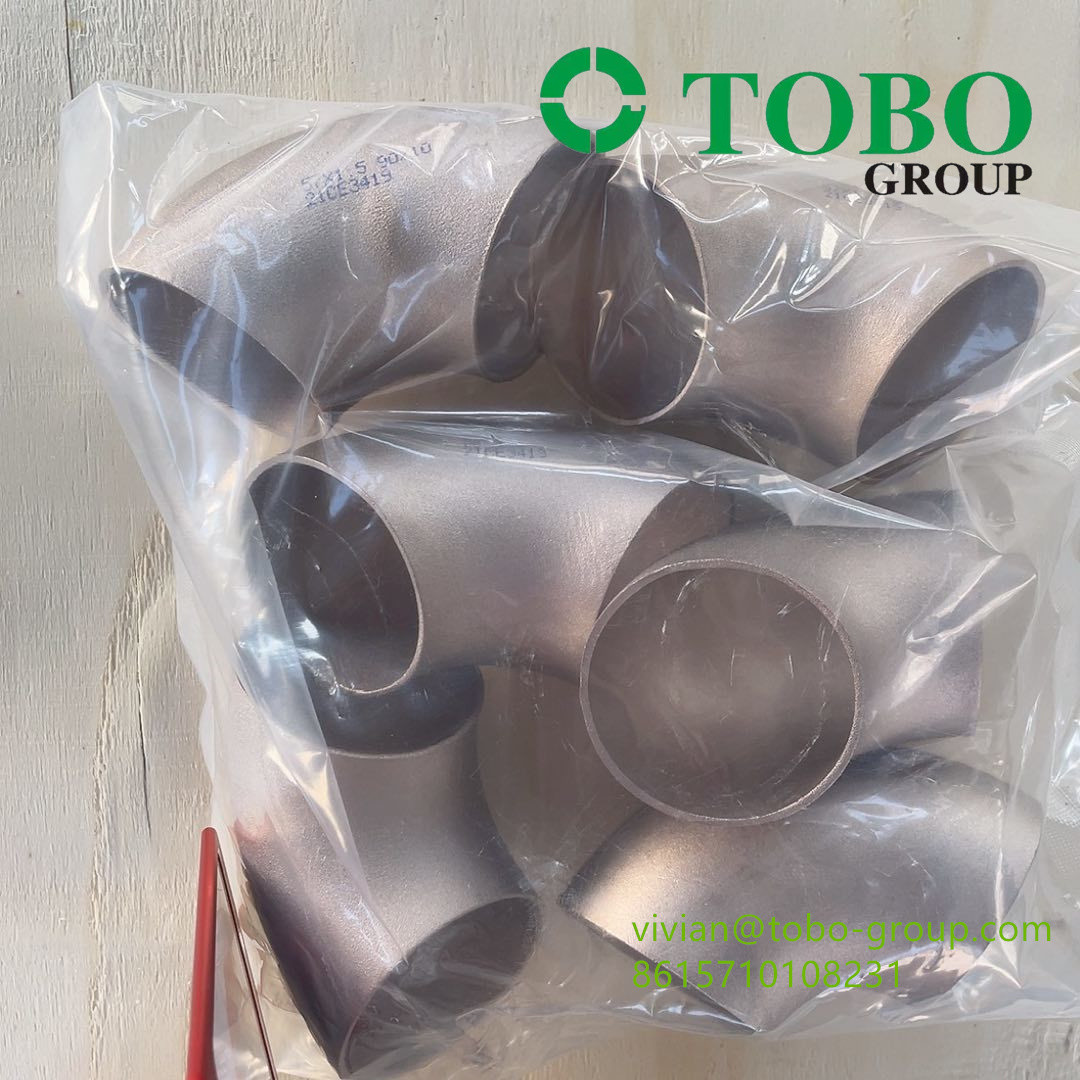 Cu-Ni90/10 Pipe Fittings Seamless 45 90 180 Degree Short Long Radius ...